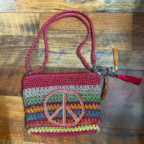The Sak | Bags | The Sak Multicolor Peace Sign Woven Bag | Poshmark
